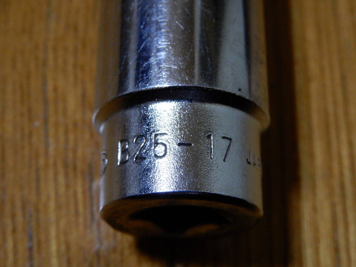 Yahoo!オークション - KTC 3/8(9.5㎜) ディープソケット(十二角) B25-1...