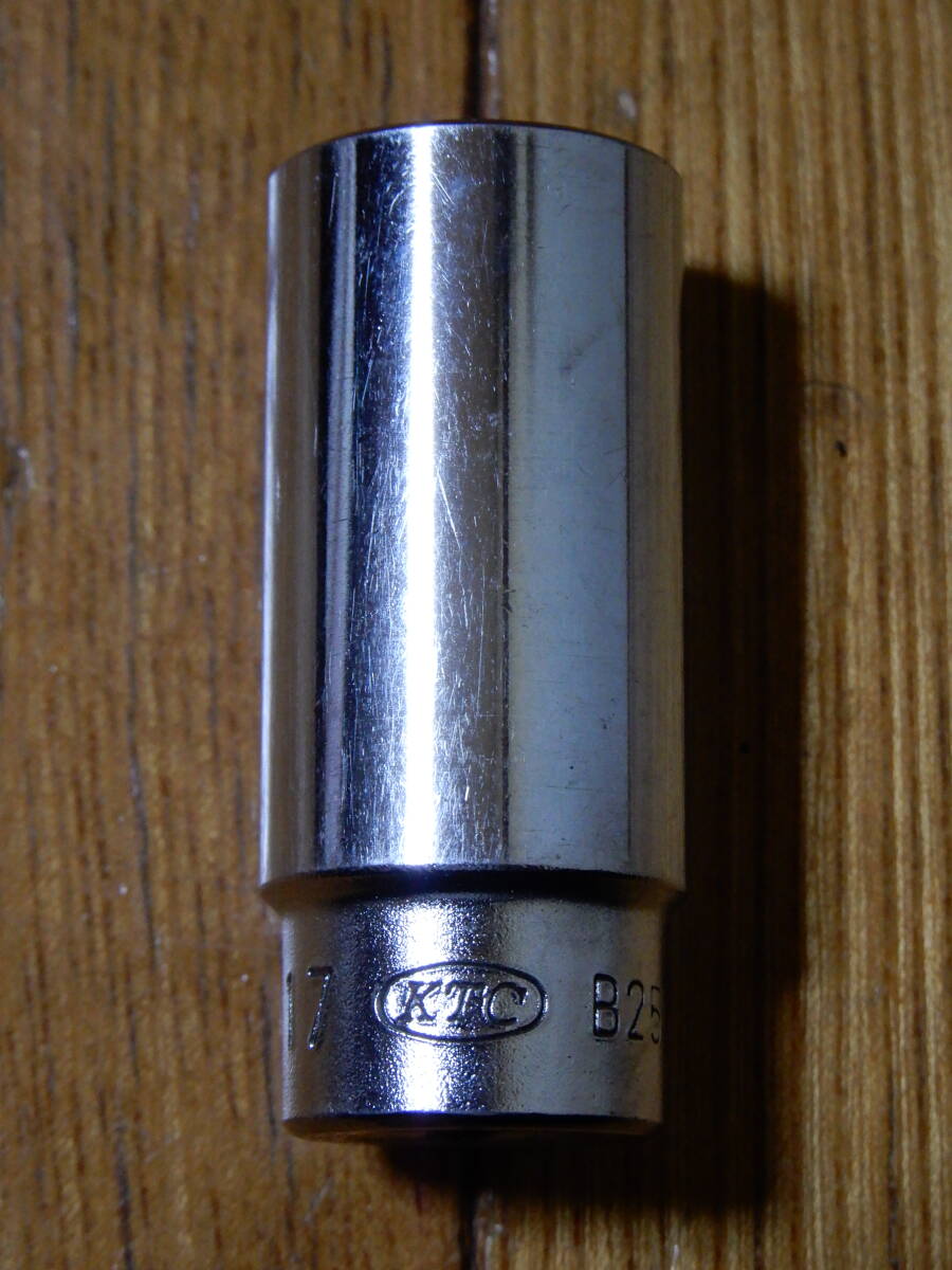 Yahoo!オークション - KTC 3/8(9.5㎜) ディープソケット(十二角) B25-1...