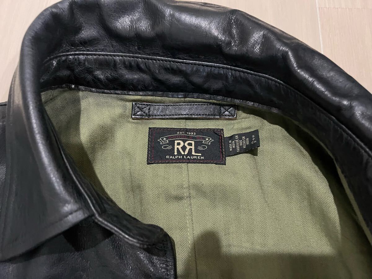 RRL LEATHER CAR COAT カーコート ダブルアールエル 牛革 S RRL LEATHER CAR COAT カーコート ダブルアールエル 牛革 S
