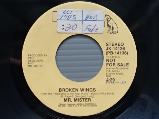 Yahoo!オークション - US盤 EP Mr. Mister - Broken Wings / same as ...