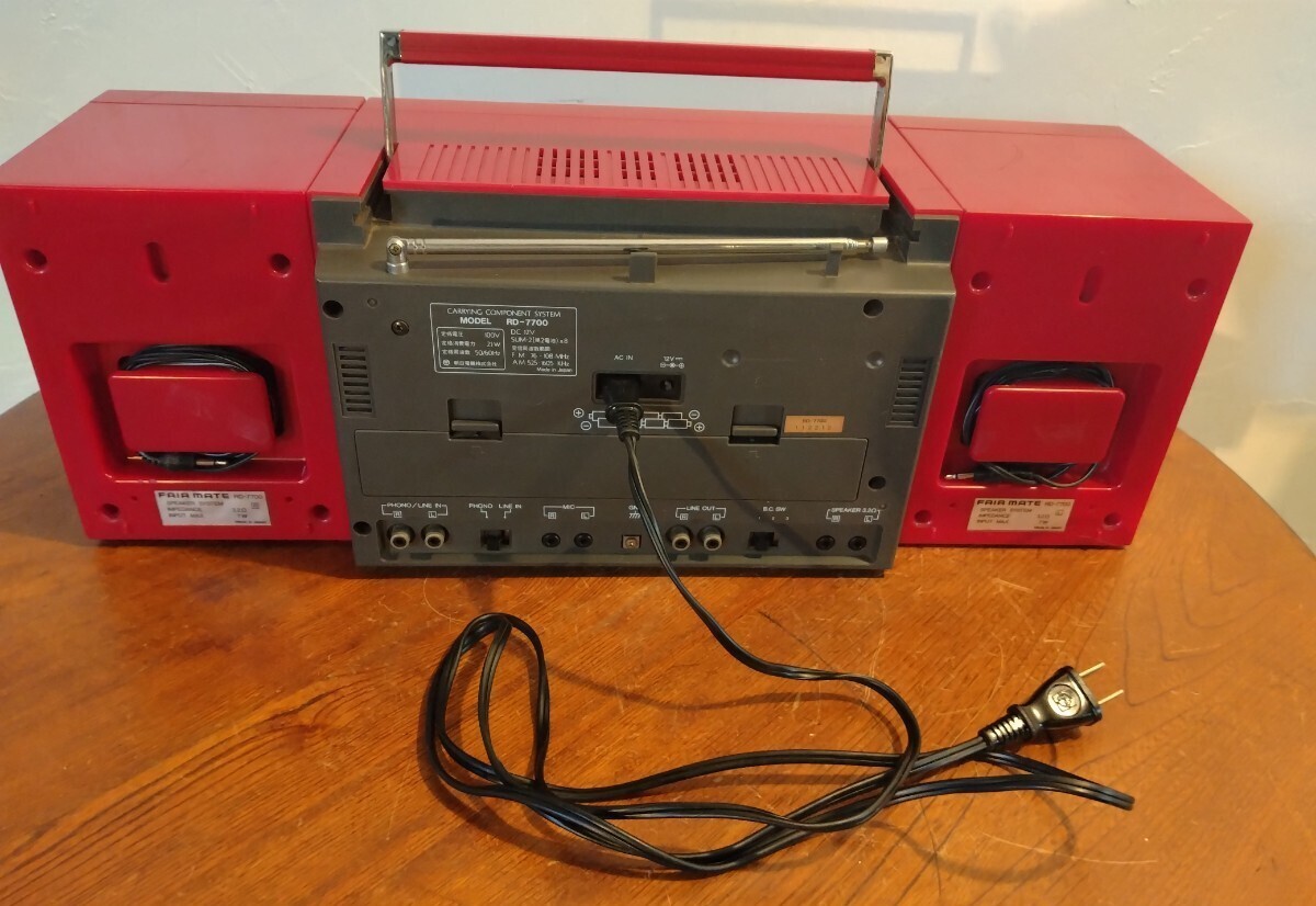 Yahoo!オークション - レトロ ラジカセ FAIR MATE RD-7700 ジャンク