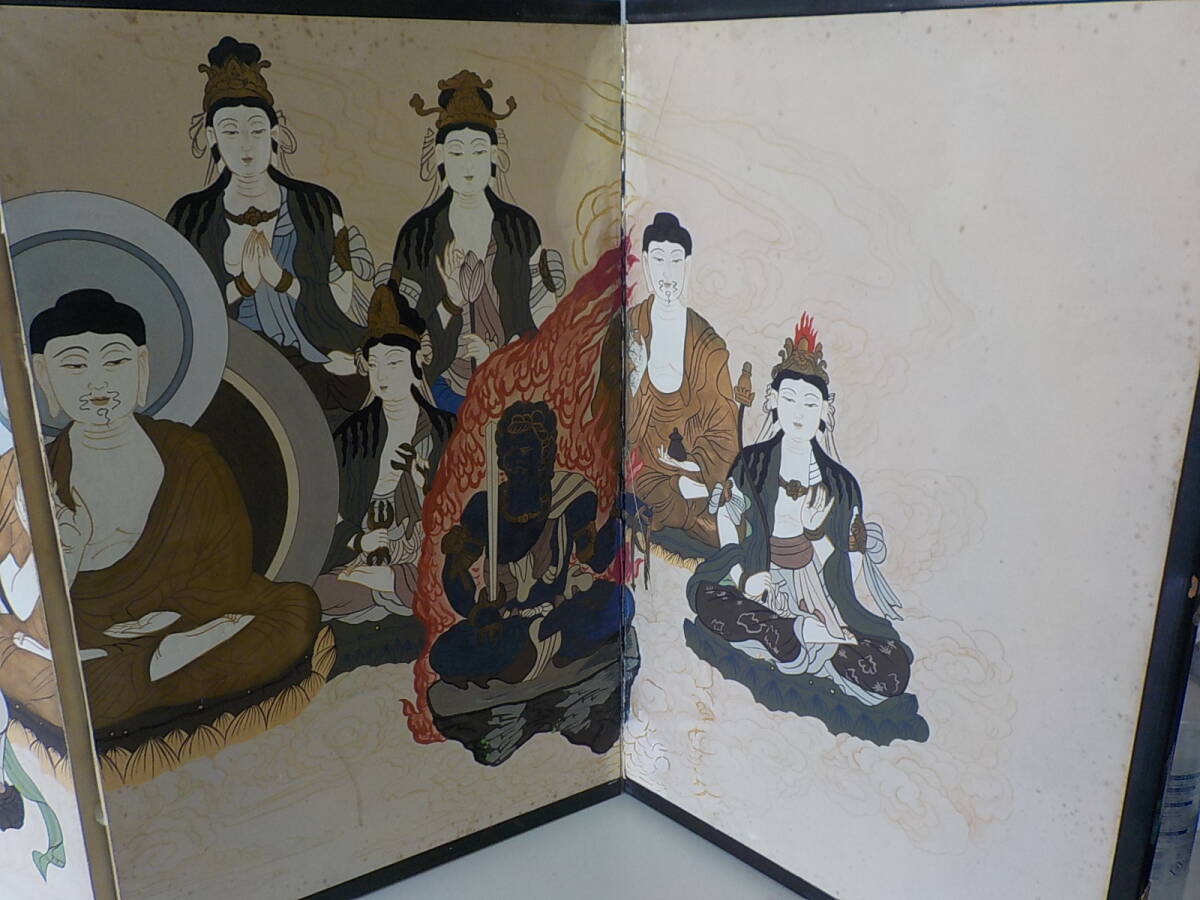 Yahoo!オークション - 十三佛 屏風 ジャンク品です No35