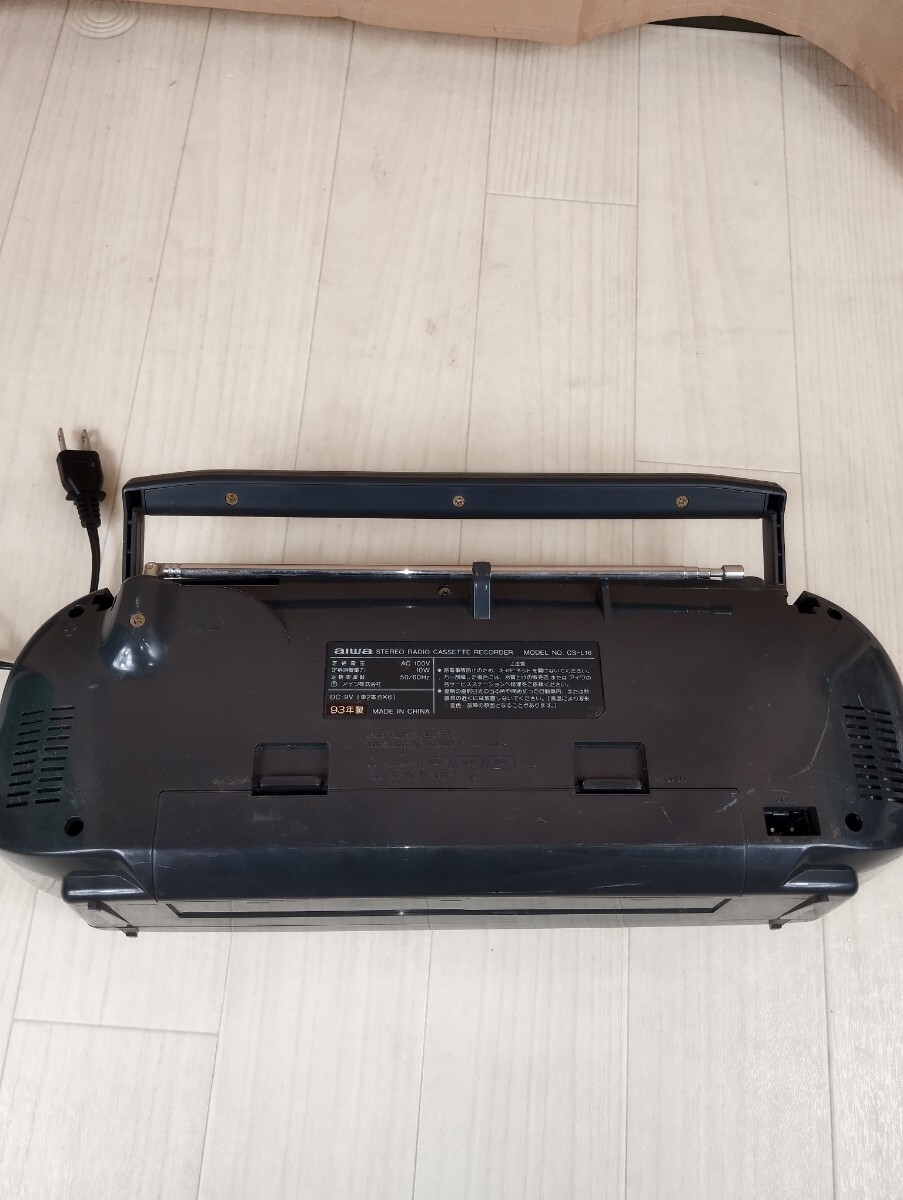 Yahoo!オークション - アイワ AIWA ステレオラジカセ CS-L16 動作品 電...