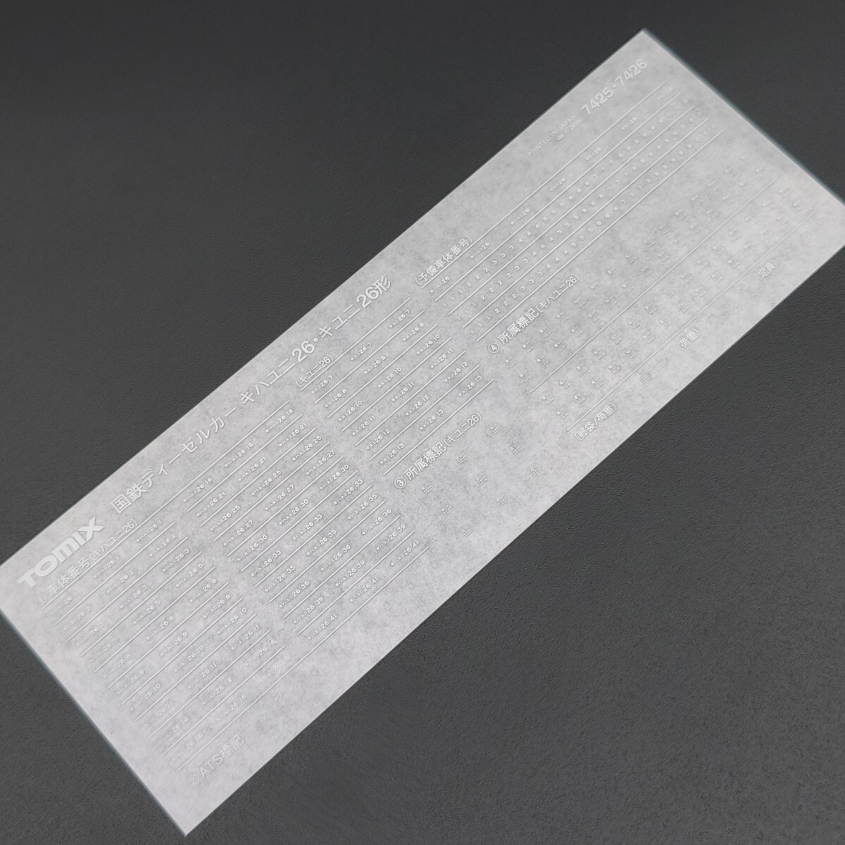 Yahoo!オークション - インレタ TOMIX 7425 7426 国鉄ディーゼルカー ...