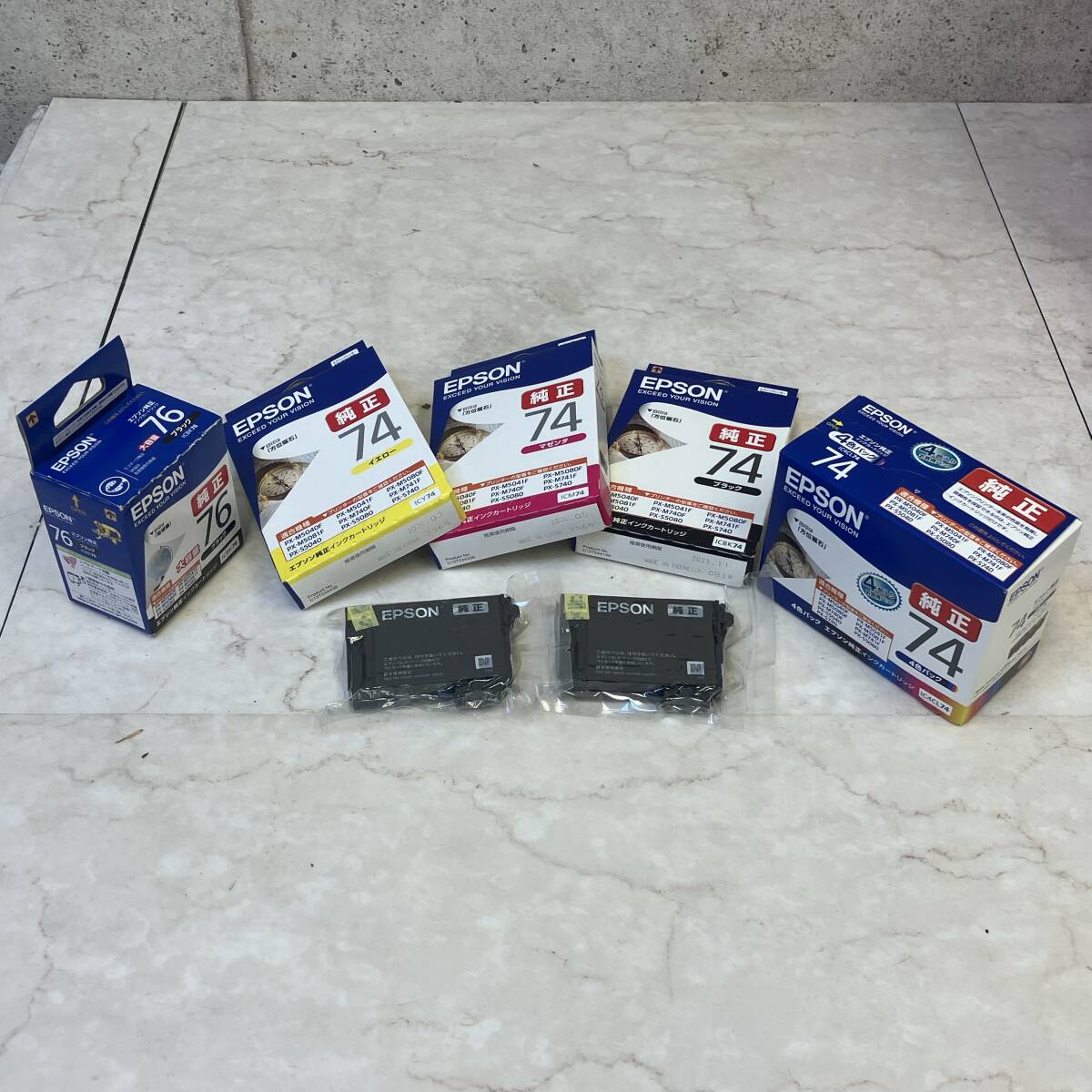 Yahoo!オークション - 未使用 純正カートリッジ エプソン 74 76 PX-M5...