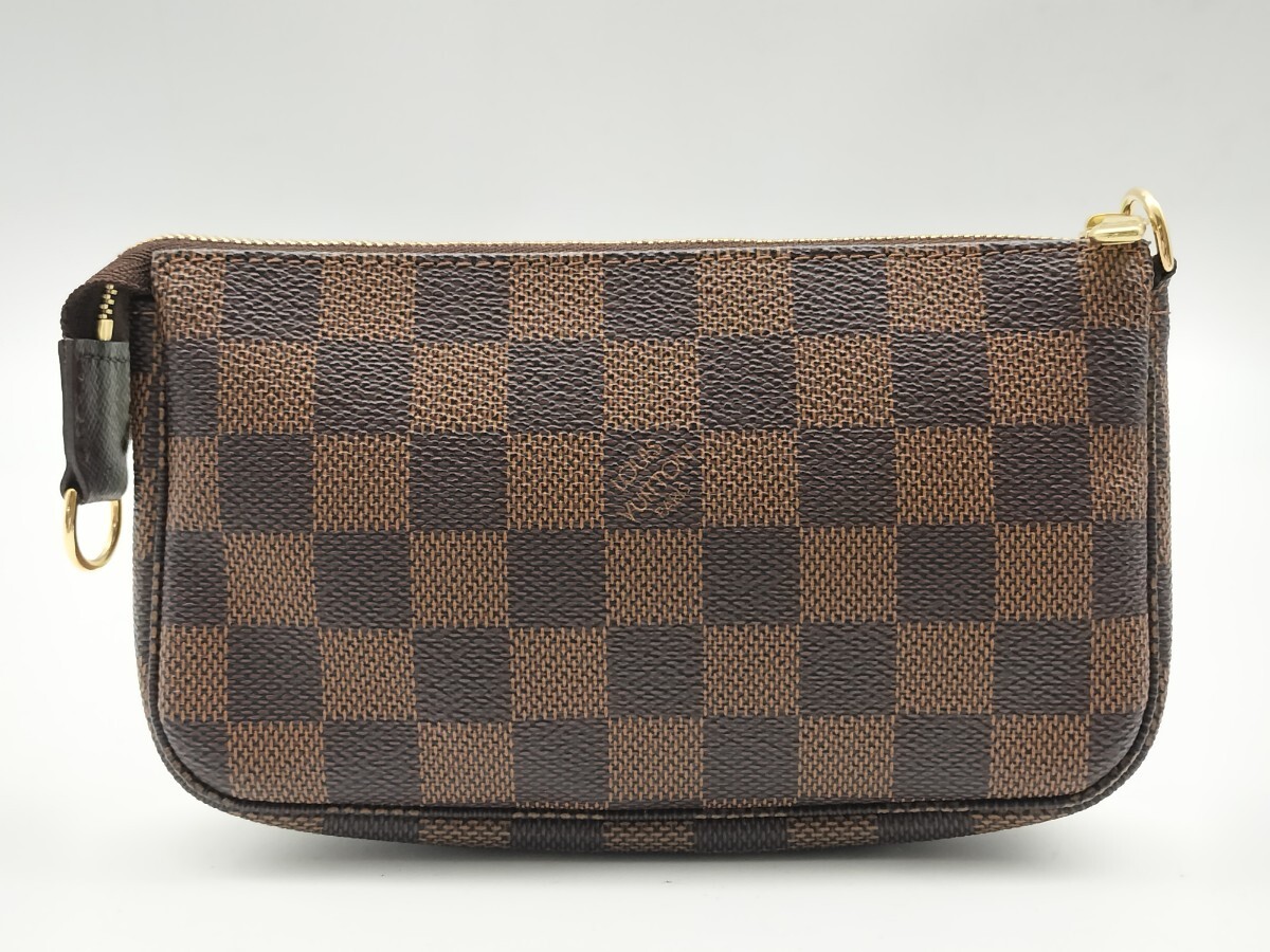 美品 LOUIS VUITTON ミニポシェットアクセソワール ダミエ 美品 LOUIS VUITTON ミニポシェットアクセソワール ダミエ