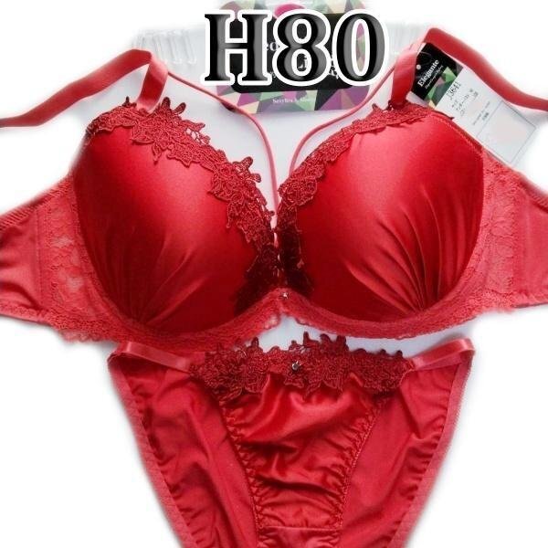 Yahoo!オークション - [送料185円]01[H80&L]真っ赤な胸紐付きサテンブ...