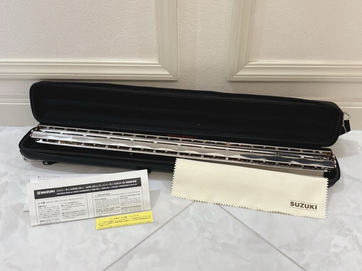 Yahoo!オークション - SUZUKI Chord Harmonica SCH-48 ケース付き スズ...
