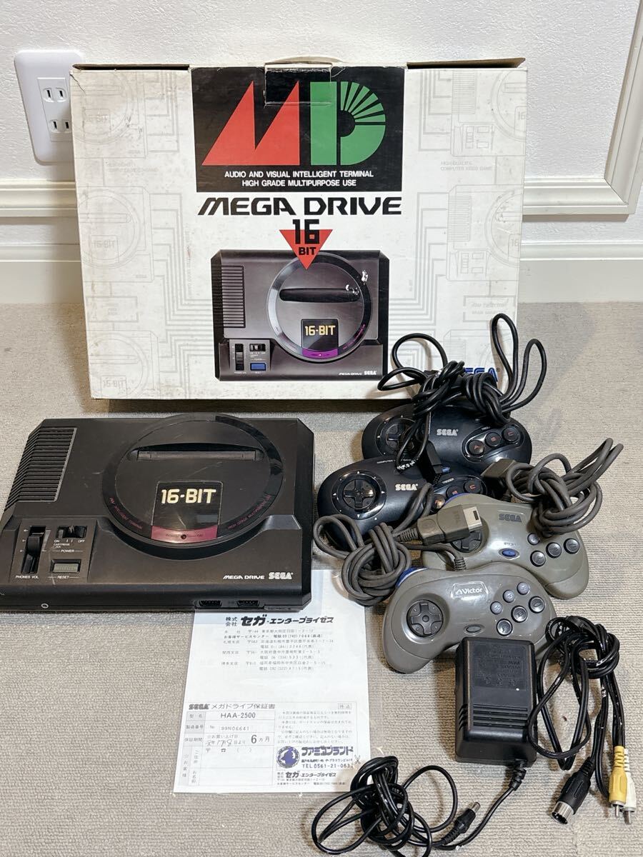 Yahoo!オークション - SEGA MEGA DRIVE 16BIT メガドライブ 本体 コン...