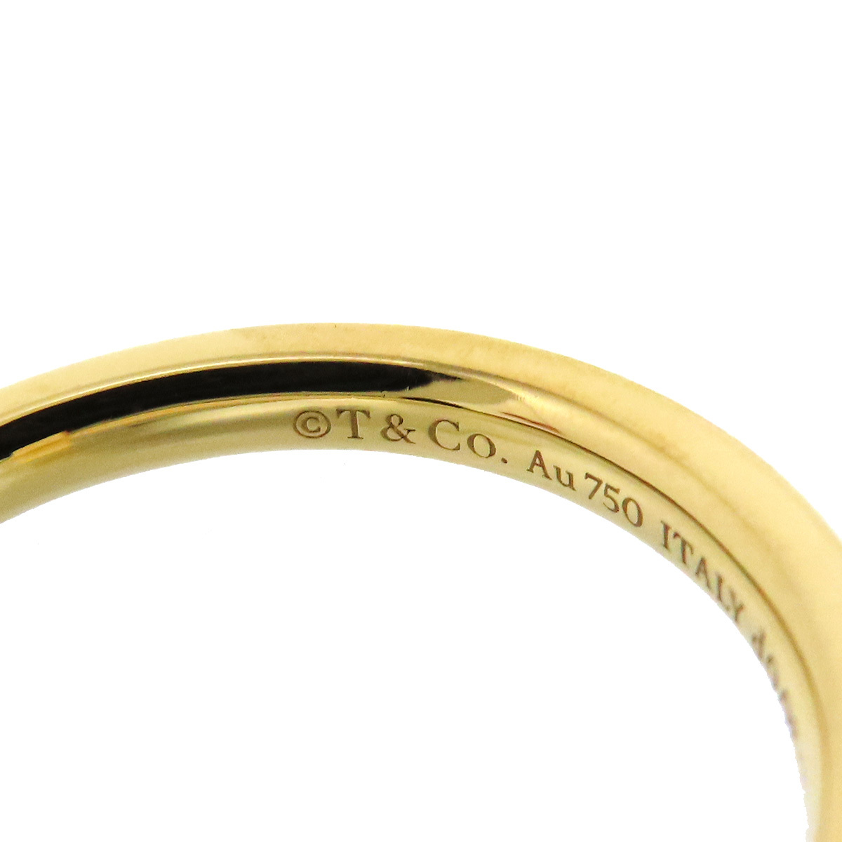 Yahoo!オークション - ティファニー Tワン ナロー リング #15 Au750 (K...