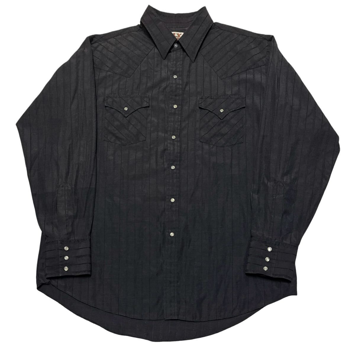 Yahoo!オークション - ELY CATTLEMAN 長袖シャツ ウエスタンシャツ ブ...