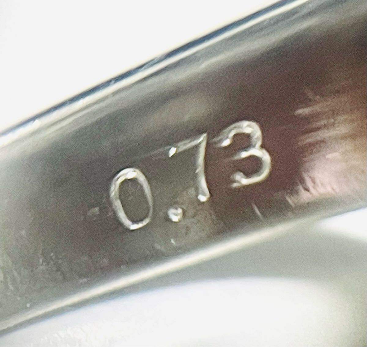 Yahoo!オークション - Pt900 ダイヤ0.73ct付きリング 15.5号