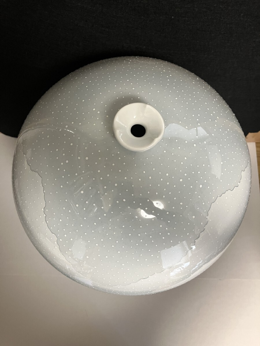 ①【極美品】藤井朱明 壺 飾り壺 花瓶 花器 日展人気作家 雪景色 ①【極美品】藤井朱明 壺 飾り壺 花瓶 花器 日展人気作家 雪景色