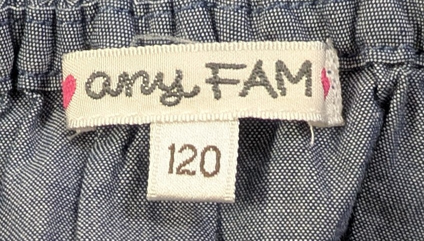 any FAM キュートな装飾 ワンピース サイズ120(中古)のオークション落札情報