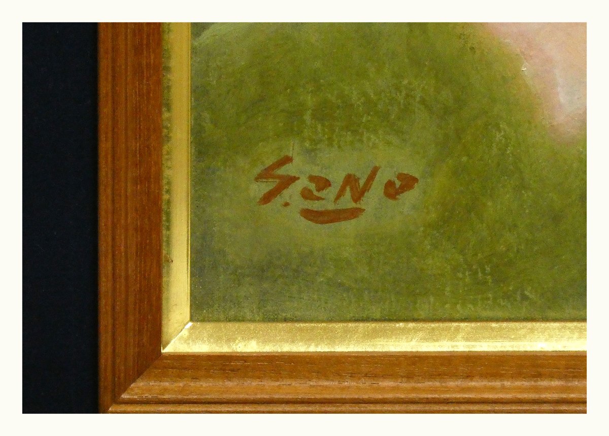 祥【真作】小野末「牡丹」油彩8号 サイン有 新潟市出身 師:安井 祥【真作】小野末「牡丹」油彩8号 サイン有 新潟市出身 師:安井