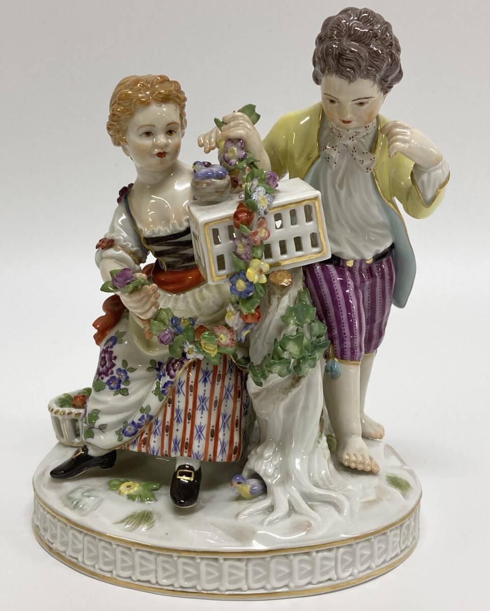 マイセン/MEISSEN「春の寓意シリーズより『鳥篭 』」陶磁器 マイセン/MEISSEN「春の寓意シリーズより『鳥篭 』」陶磁器