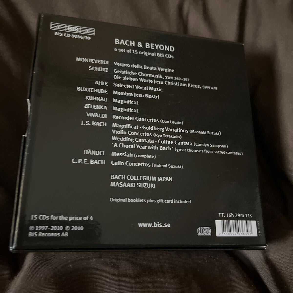 Bach and Beyond 鈴木雅明 バッハ コレギウム ジャパン 15CD 限定盤 廃盤(コンピレーション、オムニバス)｜売買されたオークション情報、yahooの商品情報をアーカイブ公開 ...
