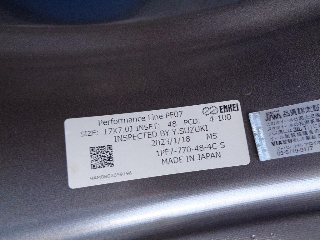 Yahoo!オークション - ENKEI エンケイ PF07 7J/+48 PCD 100 アクア ヤ...