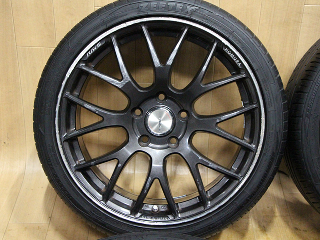 Yahoo!オークション - B793 RAYS ホムラ HOMURA 2X8 GTS 18X8J+43 PCD1...