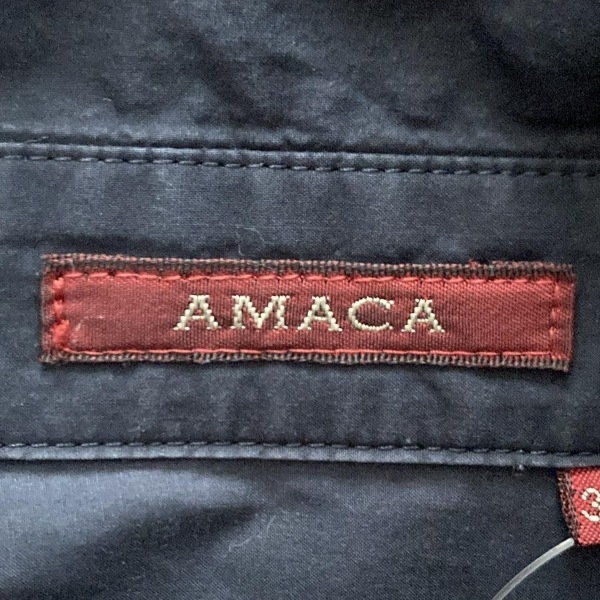 Yahoo!オークション - アマカ AMACA 長袖シャツブラウス サイズ38 M