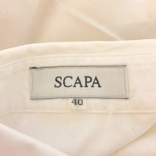Yahoo!オークション - スキャパ Scapa 長袖シャツブラウス サイズ40 XL...