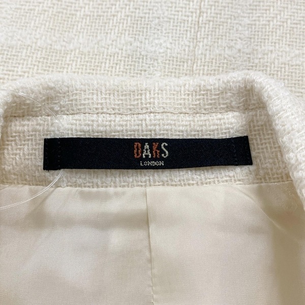 Yahoo!オークション - ダックス DAKS サイズ42 - アイボリー 長袖/肩パ...