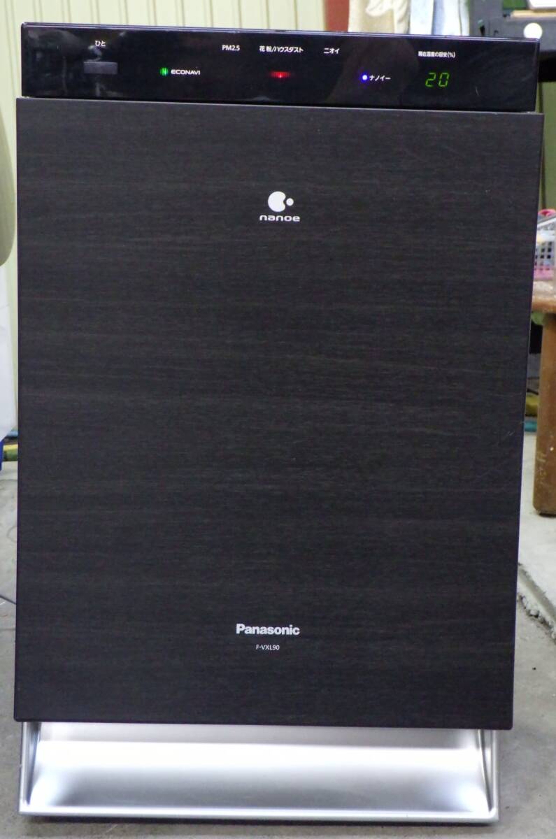 Yahoo!オークション - A487# 動作品 Panasonic 加湿空気清浄機 パナソ...