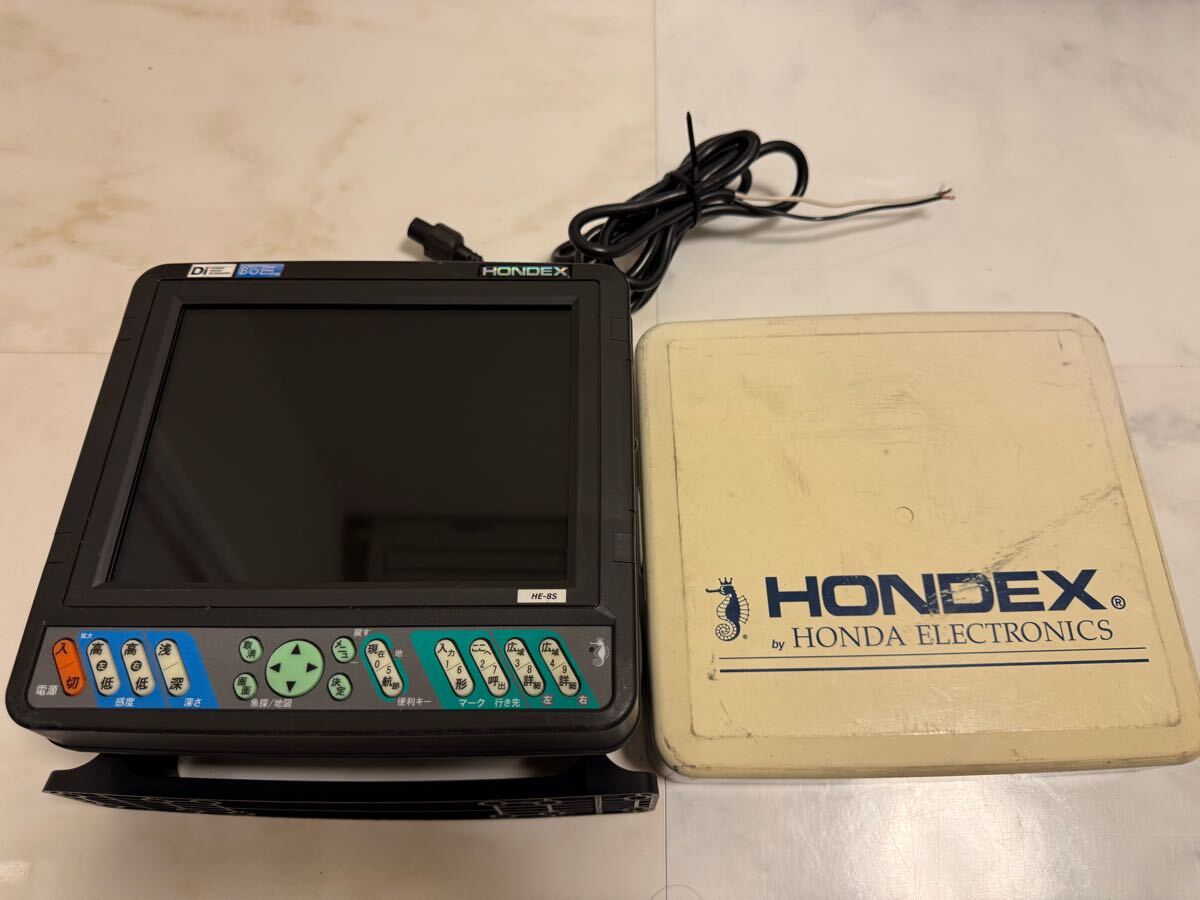 Yahoo!オークション - ホンデックス HE-8S GPS魚探 振動子無し 魚群探...