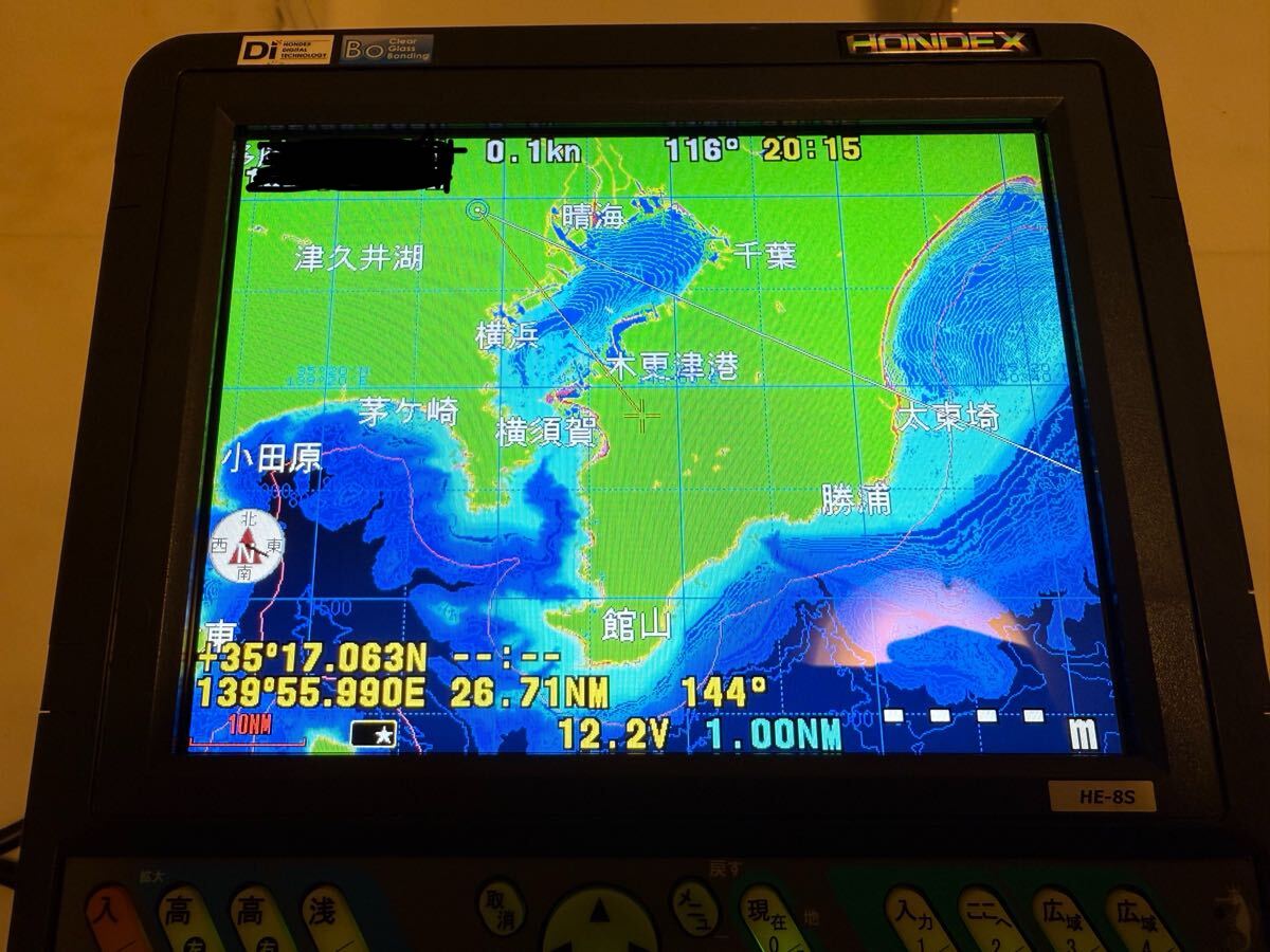 Yahoo!オークション - ホンデックス HE-8S GPS魚探 魚群探知機