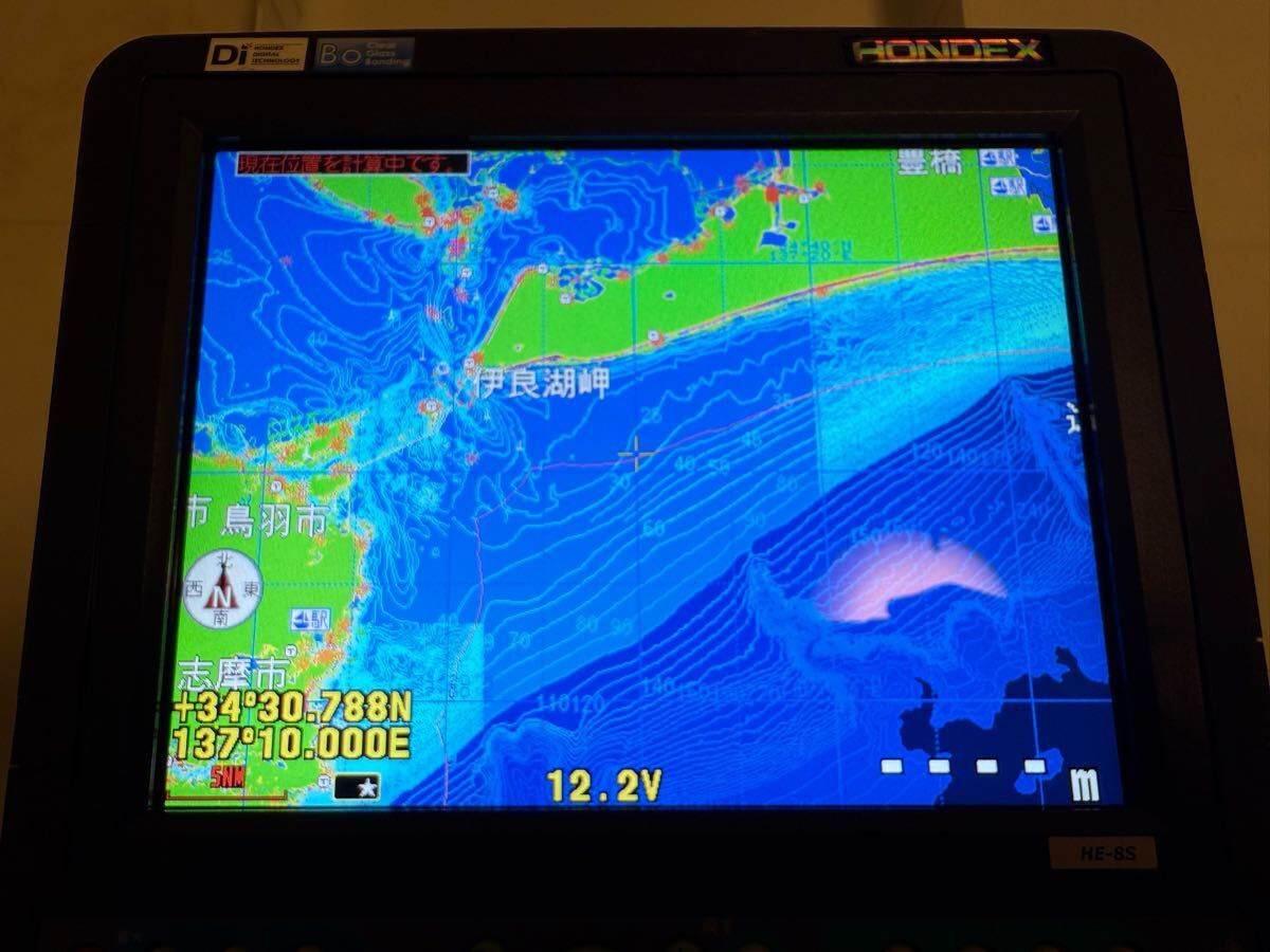 Yahoo!オークション - ホンデックス HE-8S GPS魚探 魚群探知機
