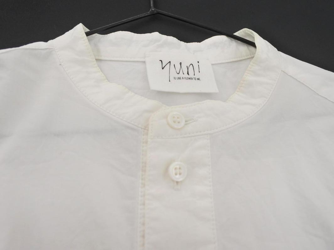 Yahoo!オークション - yuni ユニ プルオーバー バンドカラー シャツ ワ...