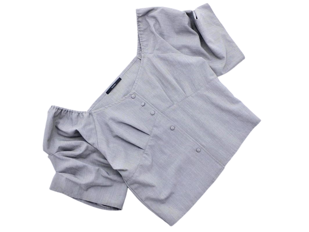 Yahoo!オークション - ネコポスOK EMODA エモダ オフショルダー ブラウ...