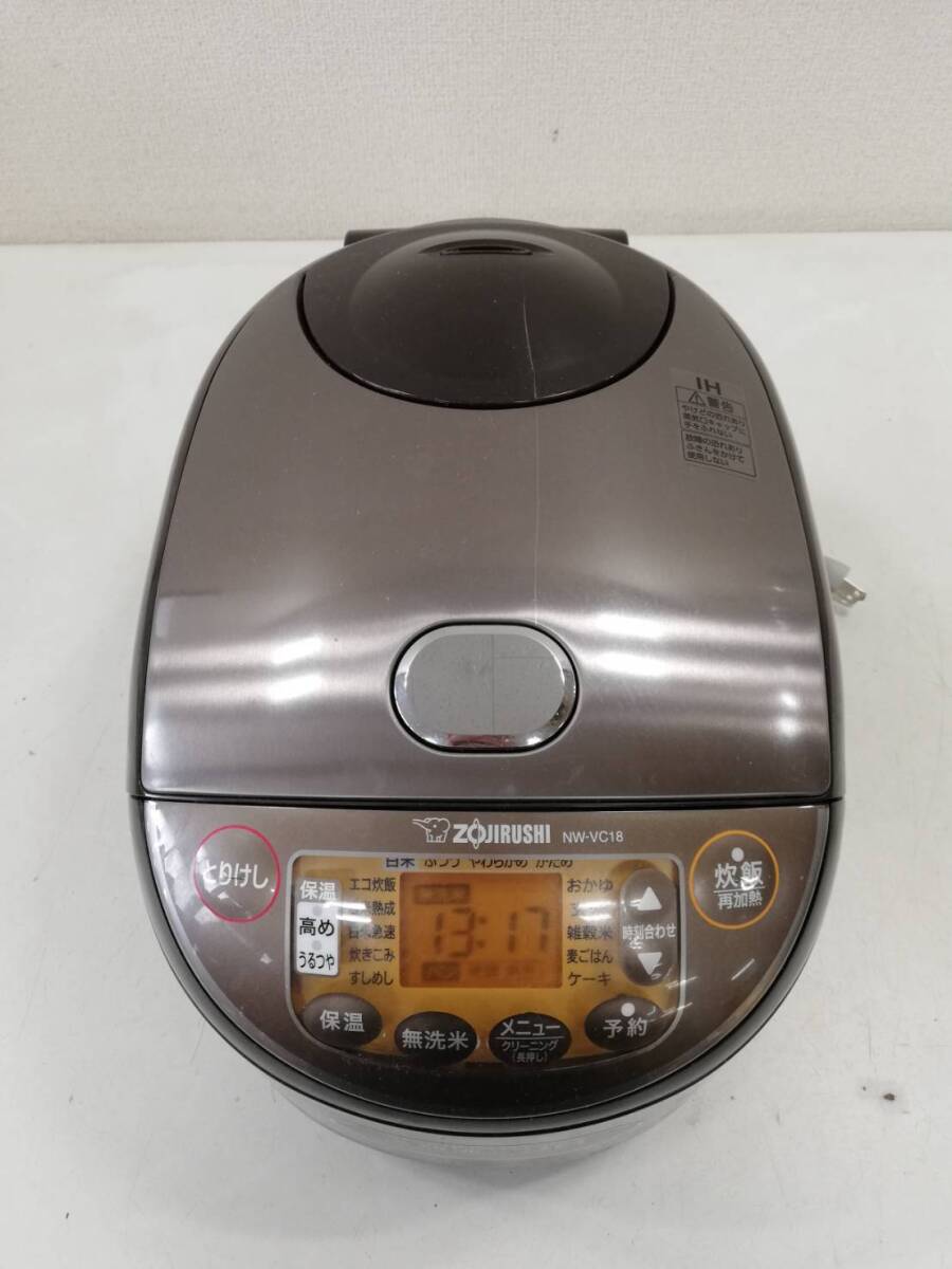 Yahoo!オークション - 【5528 し】 NW-VC18 ZOJIRUSHI 象印 IH 炊飯器 ...