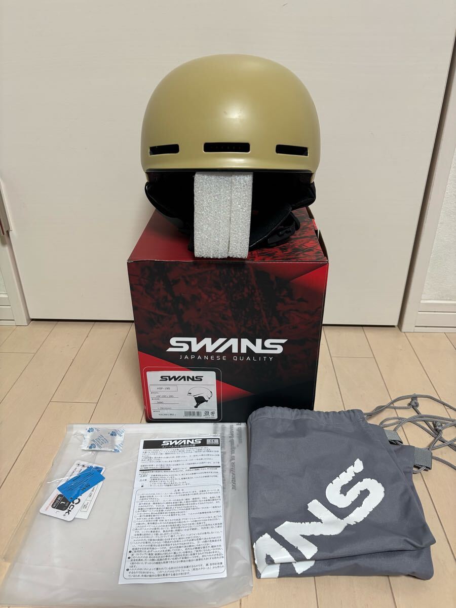 Yahoo!オークション - SWANS スワンズ HSF-190 L SND size L 58-61cm ...