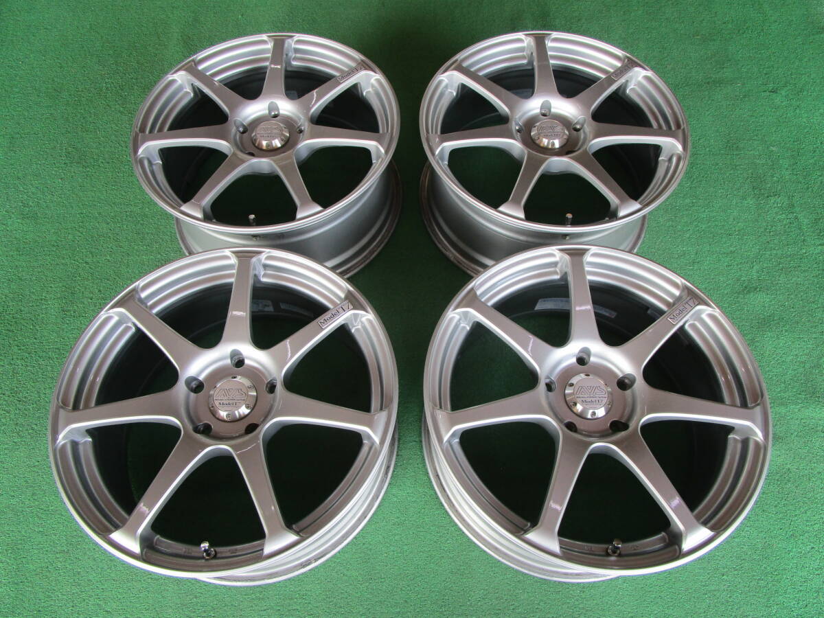 Yahoo!オークション - 希少美品 AVS モデルT7 4本 17×7.5J+52 114.3 ...