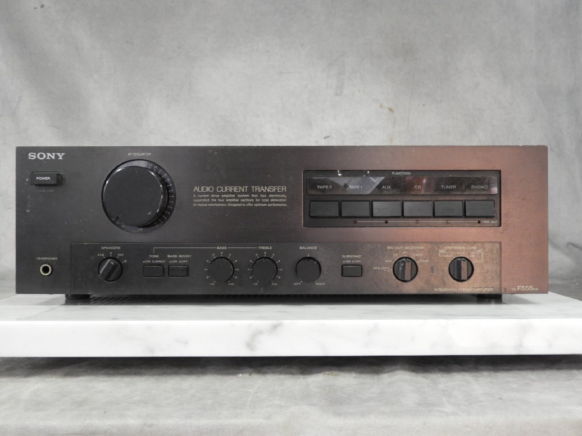Yahoo!オークション - 【J】SONY TA-F555ES プリメインアンプ ソニー 3...