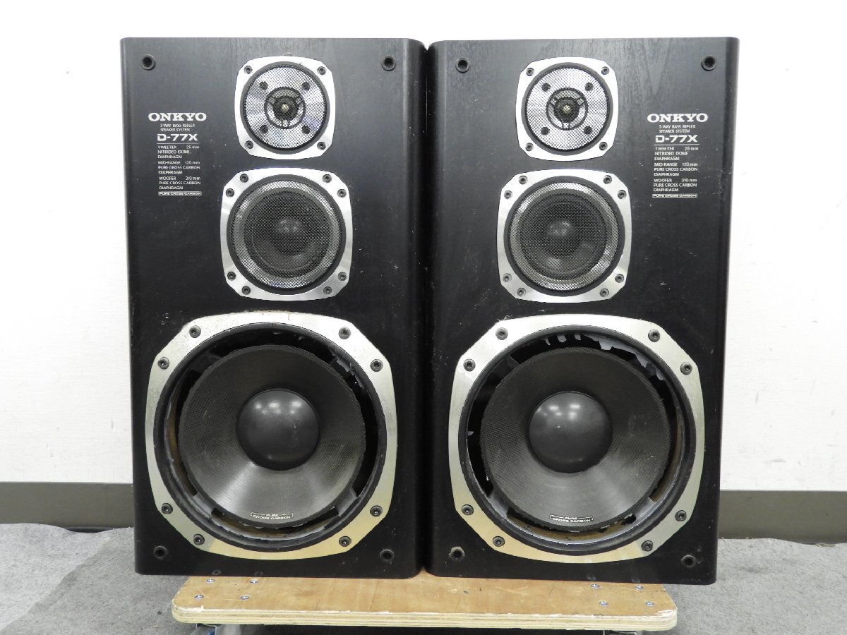 Yahoo!オークション - 【 C 】 ONKYO D-77X スピーカー オンキョー 301...