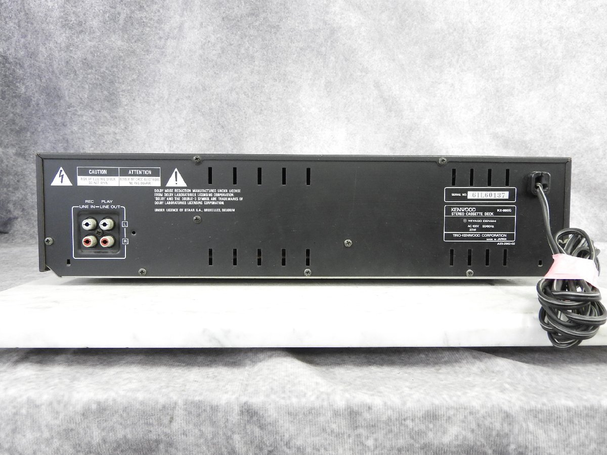Yahoo!オークション - 【J】KENWOOD KX-880G カセットデッキ ケンウッ...