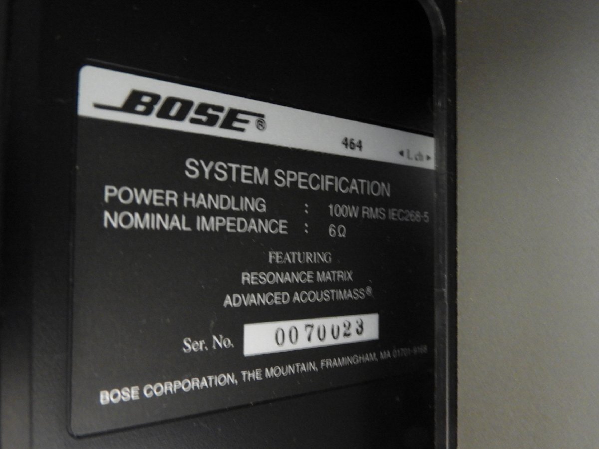 Yahoo!オークション - 【C】BOSE 464 スピーカーペア ボーズ 3010835