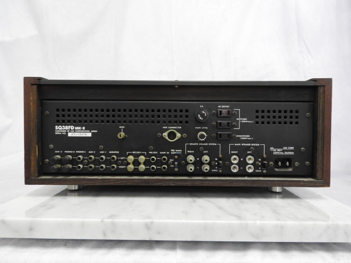 Yahoo!オークション - 【D】LUXMAN SQ38FD MK-II プリメインアンプ ラ...