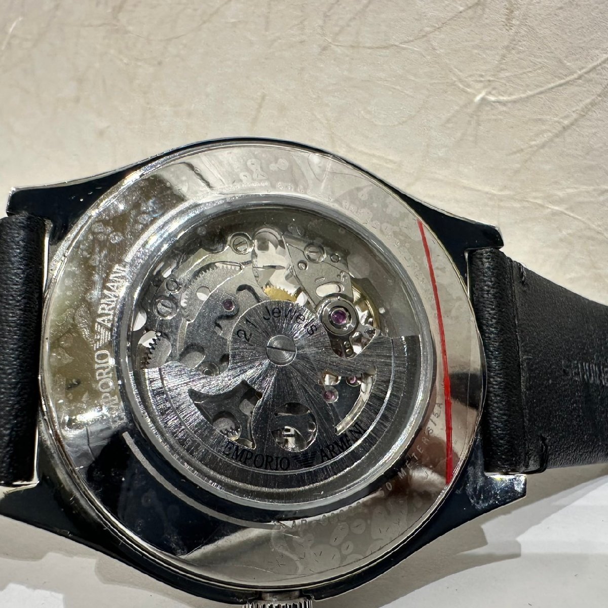 KIM3128】【1円~】EMPORIO ARMANI 可動品 AR-60003 腕回り 約 KIM3128】【1円~】EMPORIO ARMANI 可動品 AR-60003 腕回り 約