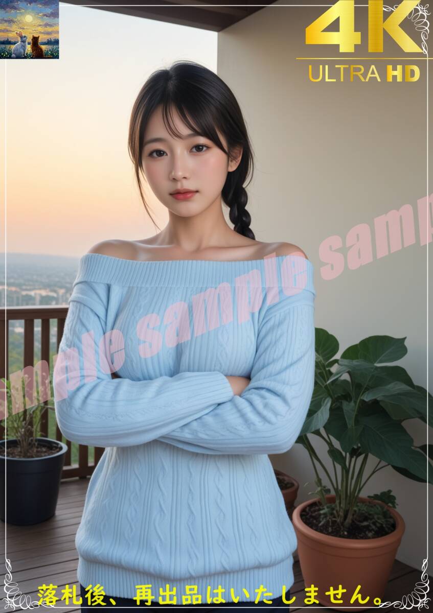 B278 AI美女 セクシー グラビア かわいい イラスト アート コスプレ 高画質 ポスター A4 美乳 美尻 ランジェリー(新品)のオークション落札情報