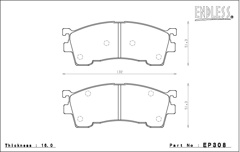 Yahoo!オークション - ENDLESS エンドレス ブレーキパッド SR01 フロン...