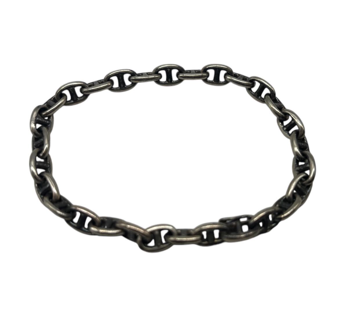 HERMES エルメス シェーヌダンクル ブレスレットSILVER シルバー HERMES エルメス シェーヌダンクル ブレスレットSILVER シルバー