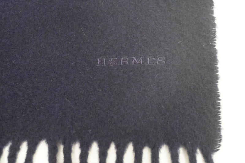 f569】HERMES/エルメス マフラー ストール カシミア100 f569】HERMES/エルメス マフラー ストール カシミア100