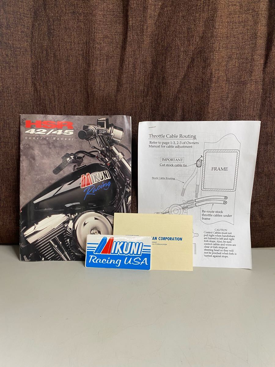 Yahoo!オークション - HSR42／45 オーナーズマニュアル 1998ミクニ ア...