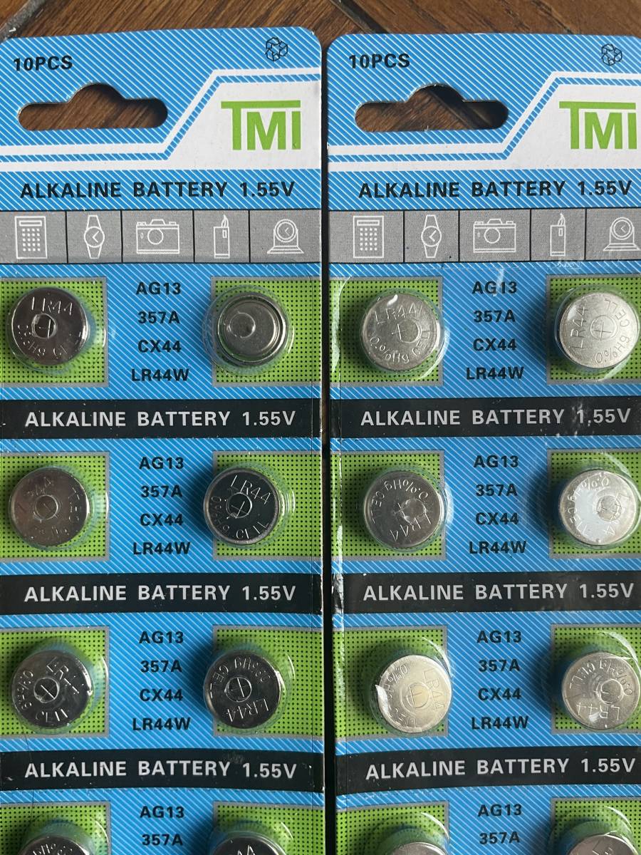 Yahoo!オークション - 新品 ボタン電池 アルカリバッテリー LR44(AG13/...