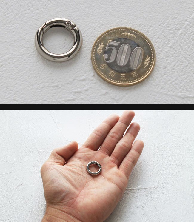 Yahoo!オークション - 送料無料 丸カラビナ カラビナ 外径2cm 4個セッ...