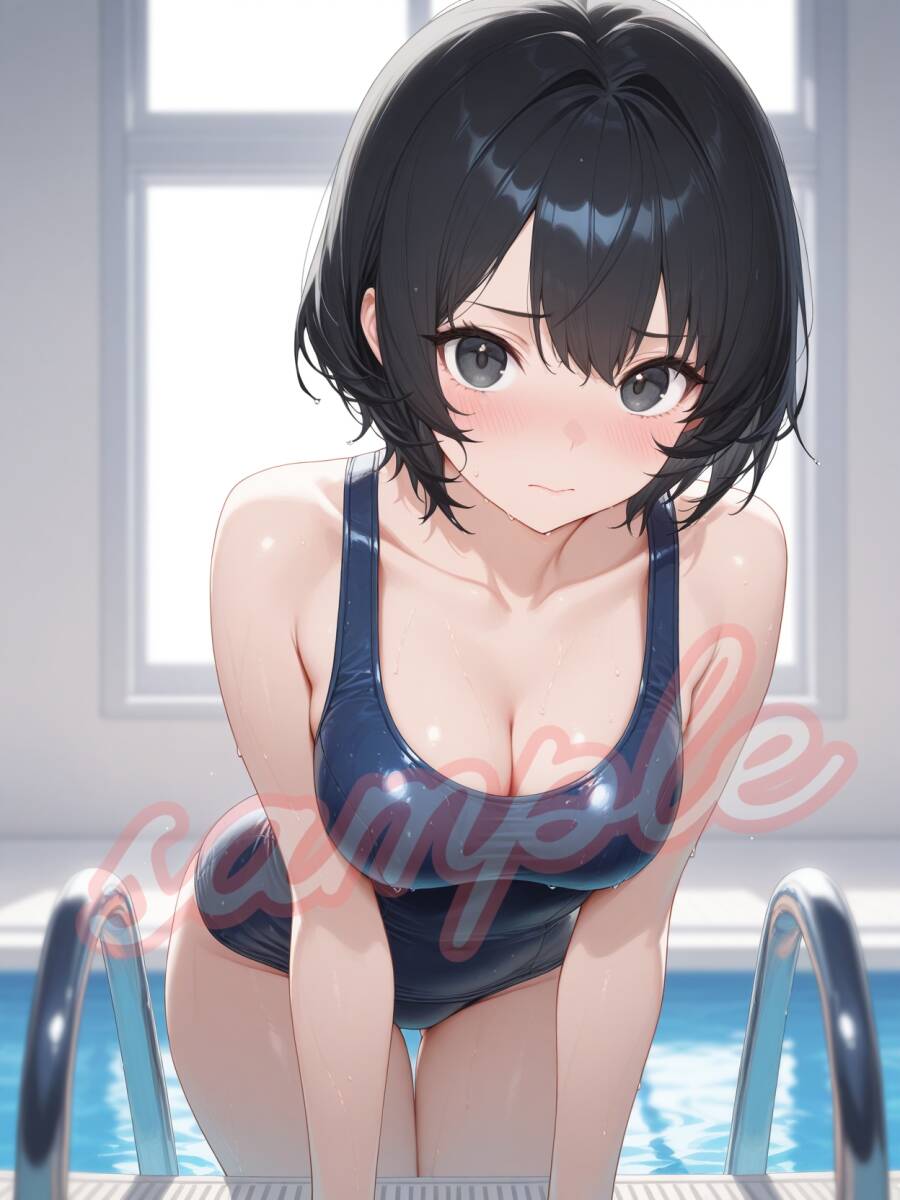 Yahoo!オークション - S5-1472 スクール水着 美乳 A4 ポスター オリジ...