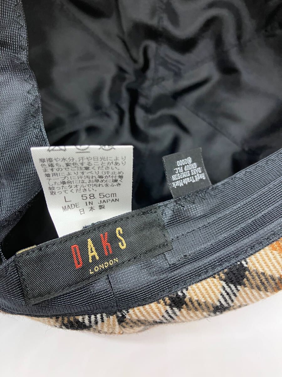Yahoo!オークション - 美品 DAKS ダックス キャスケット キャップ 帽...